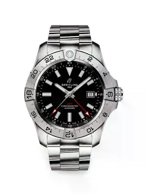 Breitling Avenger Gmt 44mm Watch - Black