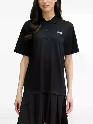JOOP! Tadena Pleated-skirt Mini Polo Dress - Black