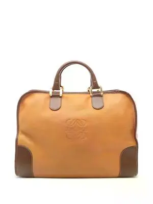 Loewe Amazona 40 Calf Leather Handbag - Neutrals