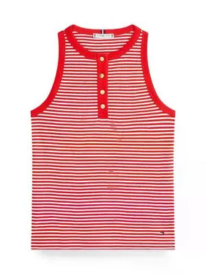 Tommy Hilfiger Henley Striped Top