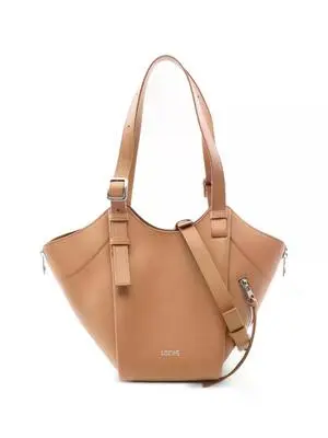 Loewe Leather Tote Bag With Adjustable Straps - Brown