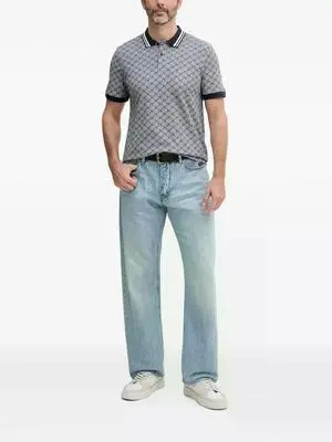 JOOP! Cornflower Jessino Monogram-print Polo Shirt