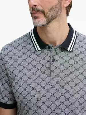 JOOP! Cornflower Jessino Monogram-print Polo Shirt