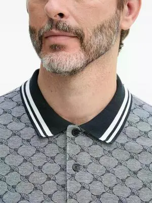 JOOP! Cornflower Jessino Monogram-print Polo Shirt