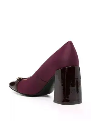 Moschino Square-toe Heart-detail Pumps
