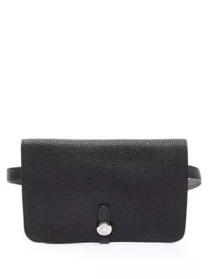 Hermès 2006 Dogon Leather Belt Bag - Black