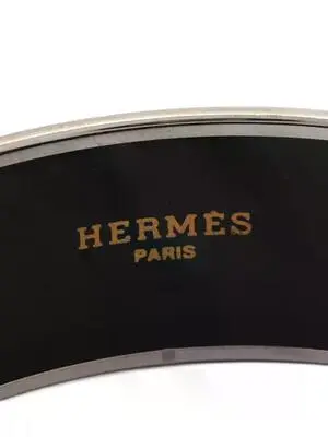 Hermès Gm Emaile Bangle Bracelet With Horse Motif