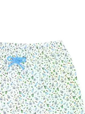 MC2 SAINT BARTH Cocktail-print Drawstring Swim Shorts
