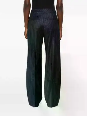 Peserico Navy Pinstripe Tailored Trousers