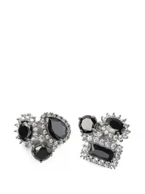 MAISON MARGIELA Cluster Stud Earrings - Silver