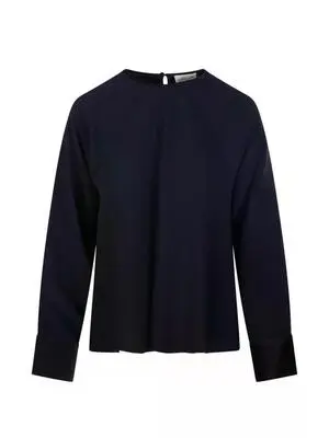 FORTE_FORTE Long-sleeve Blouse - Blue