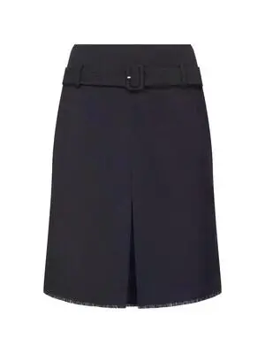 SHUSHU/TONG Belted Pleated Midi Skirt - Blue