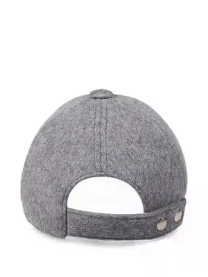 Max Mara Logo-embroidered Baseball Cap - Grey
