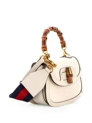 Gucci Bamboo 1947 Jumbo Gg Canvas Mini Crossbody Bag - Neutrals
