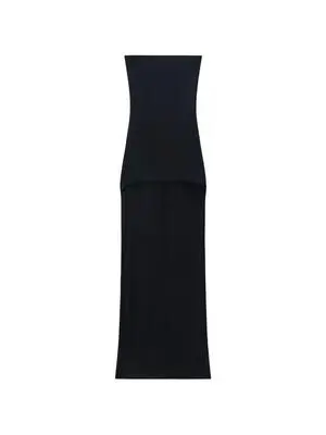 Alexander Wang Strapless High-low Asymmetrical Dress - Black
