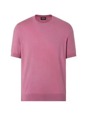 Zegna Short Sleeved Cotton T-shirt
