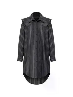 Y/project Striped Pinstripe Shirt Maxi Dress