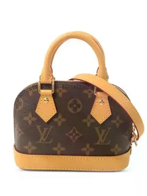 LOUIS VUITTON Nano Alma Two-way Tote Bag - Brown