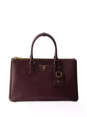 Prada Galleria Large Saffiano Leather Bag - Red