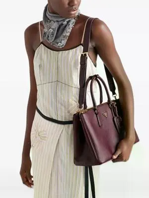 Prada Galleria Large Saffiano Leather Bag - Red