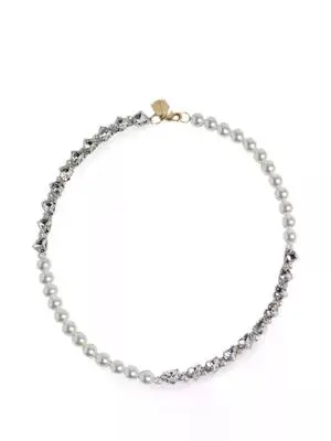 Simone Rocha Pearl Crystal Necklace - Silver