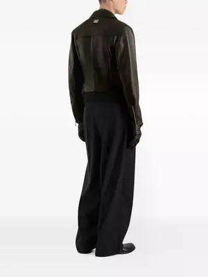 Dolce & Gabbana Zipped Leather Jacket