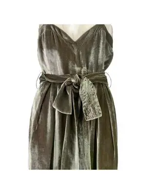 Stella McCartney Belted Velvet Dress