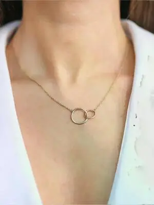 AUREE JEWELLERY Kelso Interlocking-ring Necklace