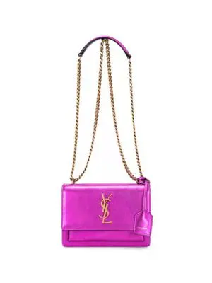 Saint Laurent Sunset Small Shoulder Bag - Pink