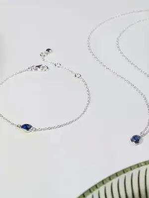 AUREE JEWELLERY Mini Manhattan Sapphire Bracelet