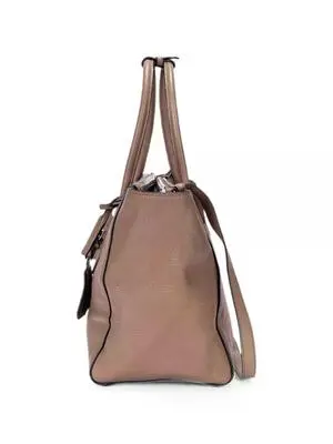 Prada Logo Plaque Tote Bag