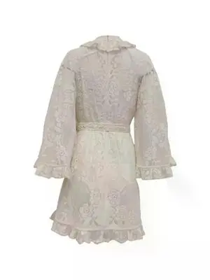 Zimmermann Tiggy Ruffled Lace Mini Dress