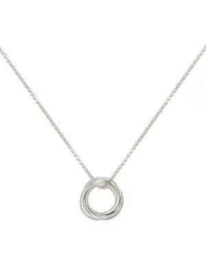 AUREE JEWELLERY Knightsbridge Russian Wedding Ring Necklace - Silver