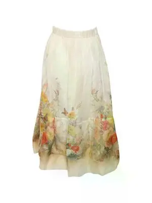 Zimmermann Tranquillity Floral-print Skirt