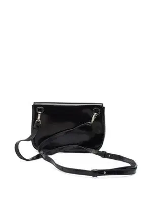 Prada Brushed Leather Flap Crossbody Bag
