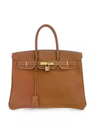 Hermès 2001 35 Birkin Tote Bag - Brown