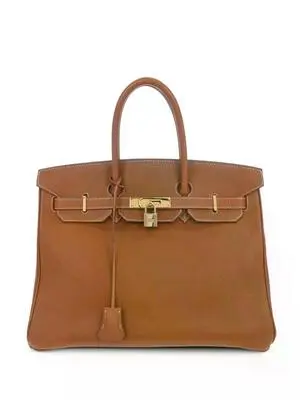 Hermès 2001 35 Birkin Tote Bag - Brown
