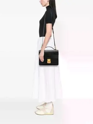 LOUIS VUITTON 1990 Epi Monceau Satchel - Black