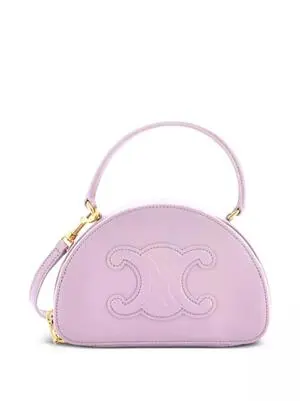 Celine Half Moon Case Leather Small Crossbody Bag - Purple