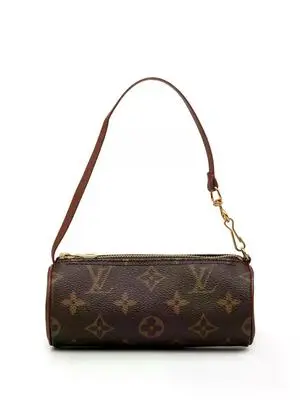 LOUIS VUITTON 1990-2010 Monogram Papillon Pochette Handbag - Brown