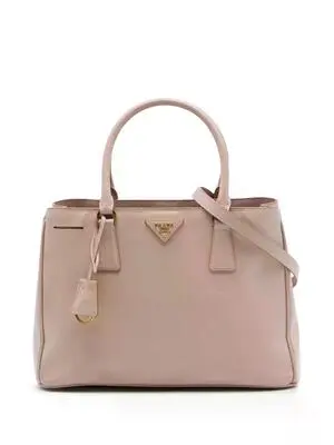 Prada 2013-2026 Medium Saffiano Lux Galleria Satchel - Pink