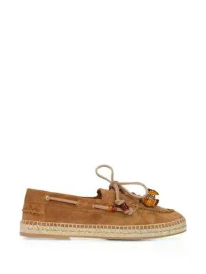 AQUAZZURA Beaded Suede Espadrilles