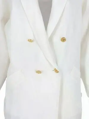 Max Mara Double-breasted Linen Blazer