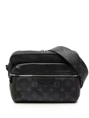 LOUIS VUITTON 2016-2026 Monogram Taigarama Outdoor Messenger Crossbody Bag - Black