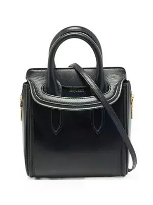 Alexander McQueen Heroine Leather Tote Bag - Black