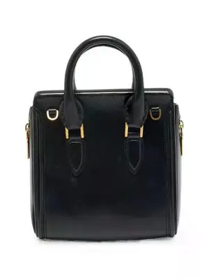 Alexander McQueen Heroine Leather Tote Bag - Black
