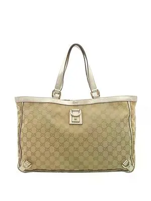 Gucci Abbey D-ring Gg Canvas Tote Bag - Neutrals