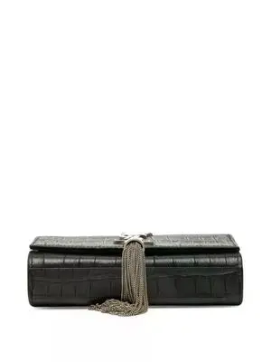 Saint Laurent Small Monogram Kate Tassel Bag - Black