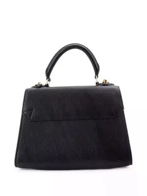 LOUIS VUITTON Twist One Handle Bag Taurillon Leather Pm Satchel - Black