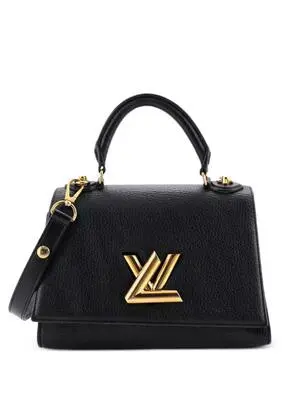 LOUIS VUITTON Taurillon Leather Pm Satchel Bag - Black